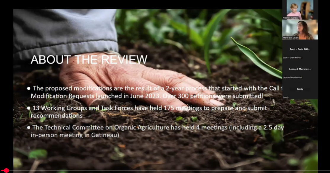 2025 Review of the Canadian Organic Standards - Organic Federation of ...
